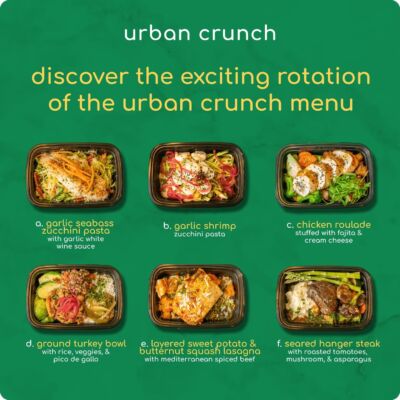 Meal Plan & Prep Delivery Company Los Angeles | Urban Crunch Meal